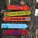 Custom Mile Marker Signs, Hand Painted Directional Signs With Locations ...