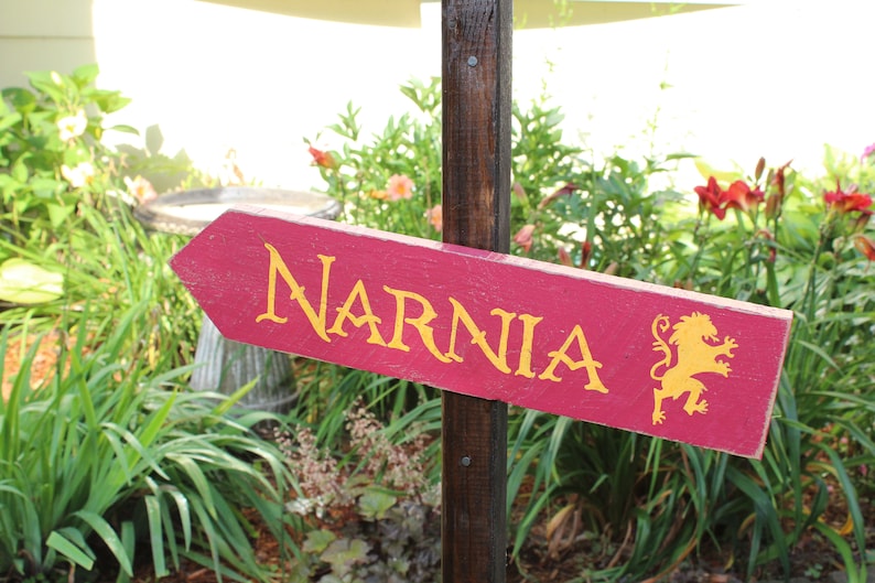 Narnia Wooden Directional Sign | Etsy