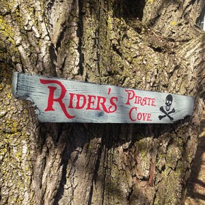 Custom Pirate Cove Distressed Wooden Directional Sign, Sign for ...