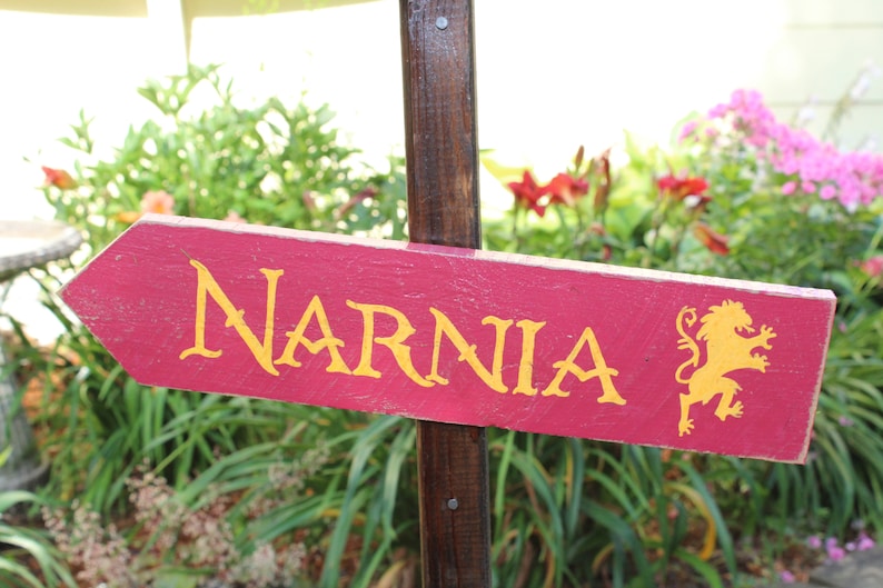 Narnia Wooden Directional Sign | Etsy