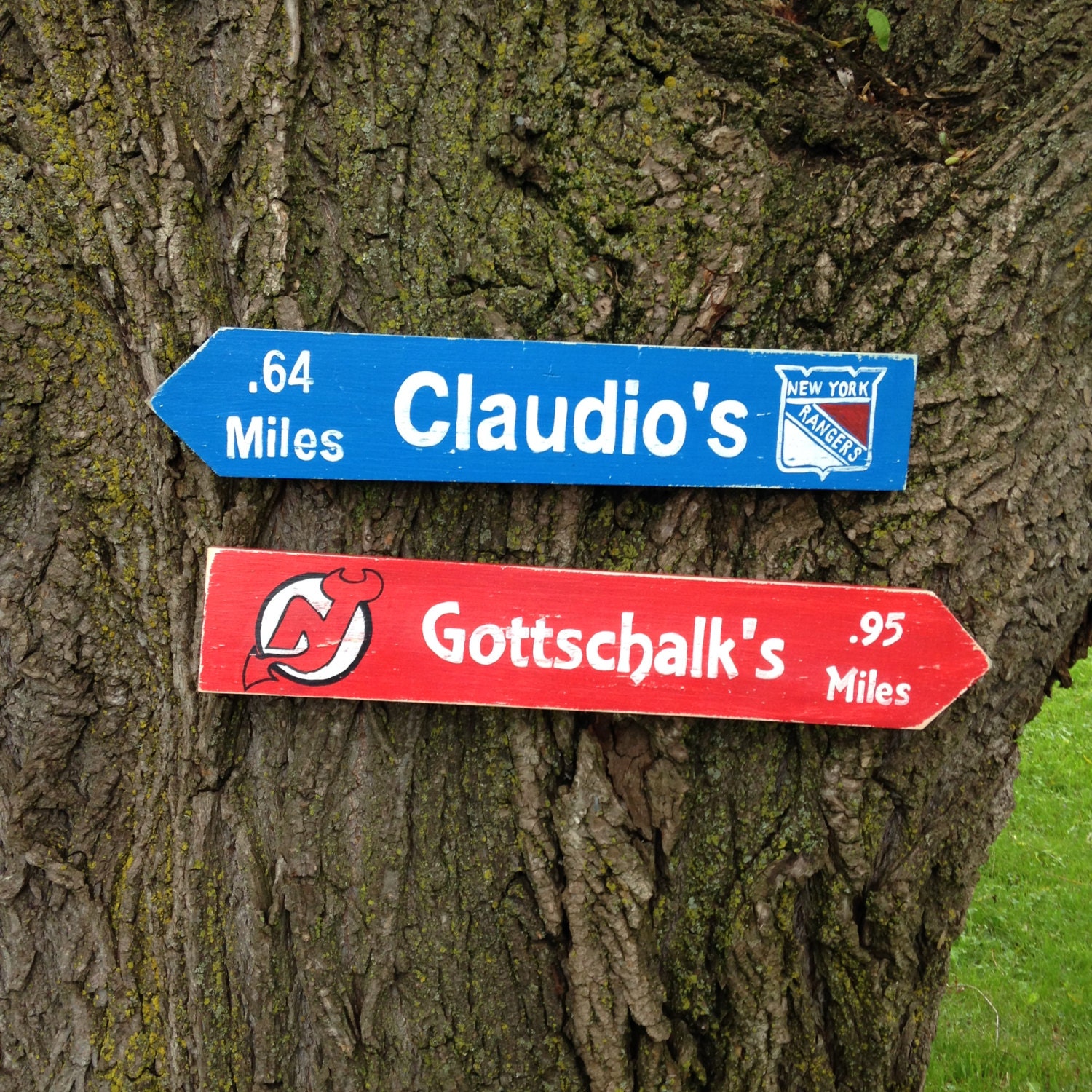 Custom Wooden Directional Signs Personalized Location Signs | Etsy