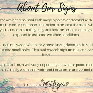 Custom Outdoor Directional Mileage Signs / Hand Painted Distressed ...