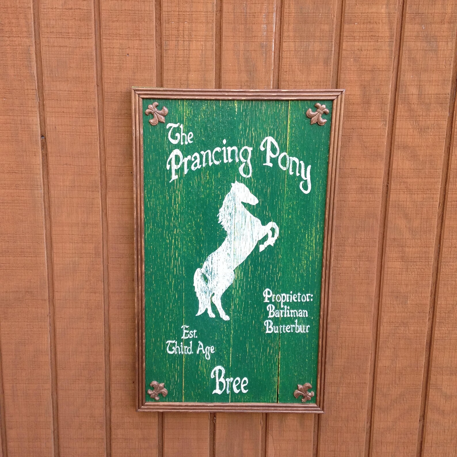 The Prancing Pony Inn Sign Lord of the Rings & The Hobbit | Etsy