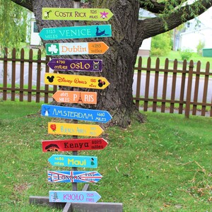 Custom Irish Wooden Directional Sign / Hand Painted Distressed Ireland ...