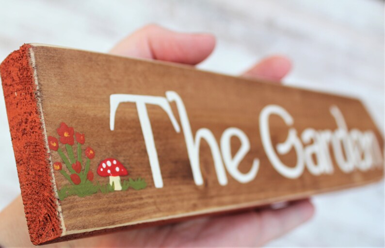 Miniature Wooden Signs for Bookshelf and Tiered Tray Gnome | Etsy