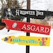 Hand Painted Distressed Wooden Directional Signs, Fantasy Directional ...