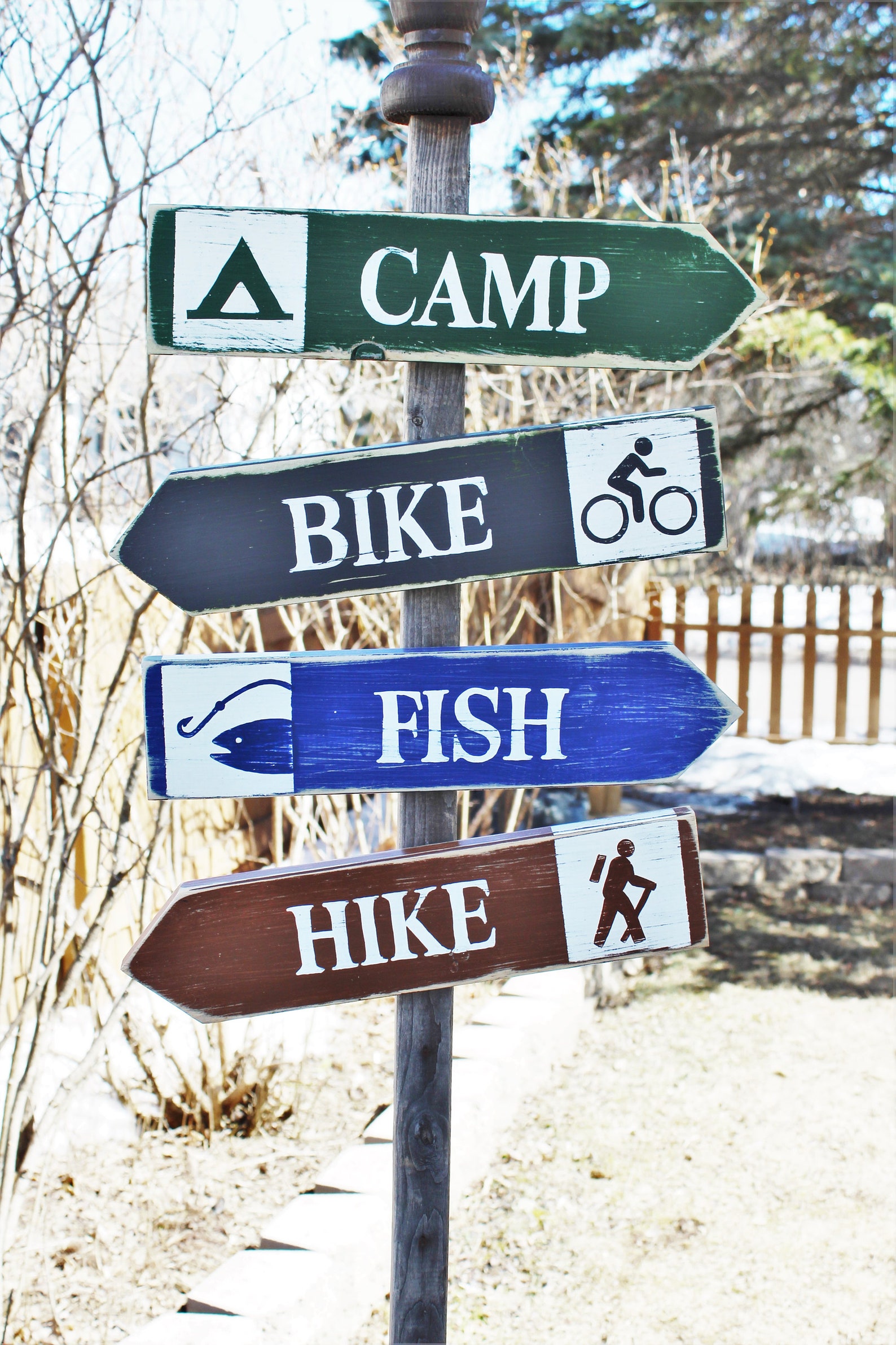 National Park Themed Directional Signs Hand Painted - Etsy