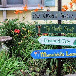 Hand Painted Distressed Wooden Directional Signs, Fantasy Directional ...