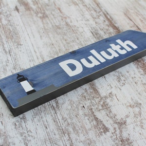 Miniature Wooden Signs / Duluth, MN Lake Superior Signs / Small Hand ...