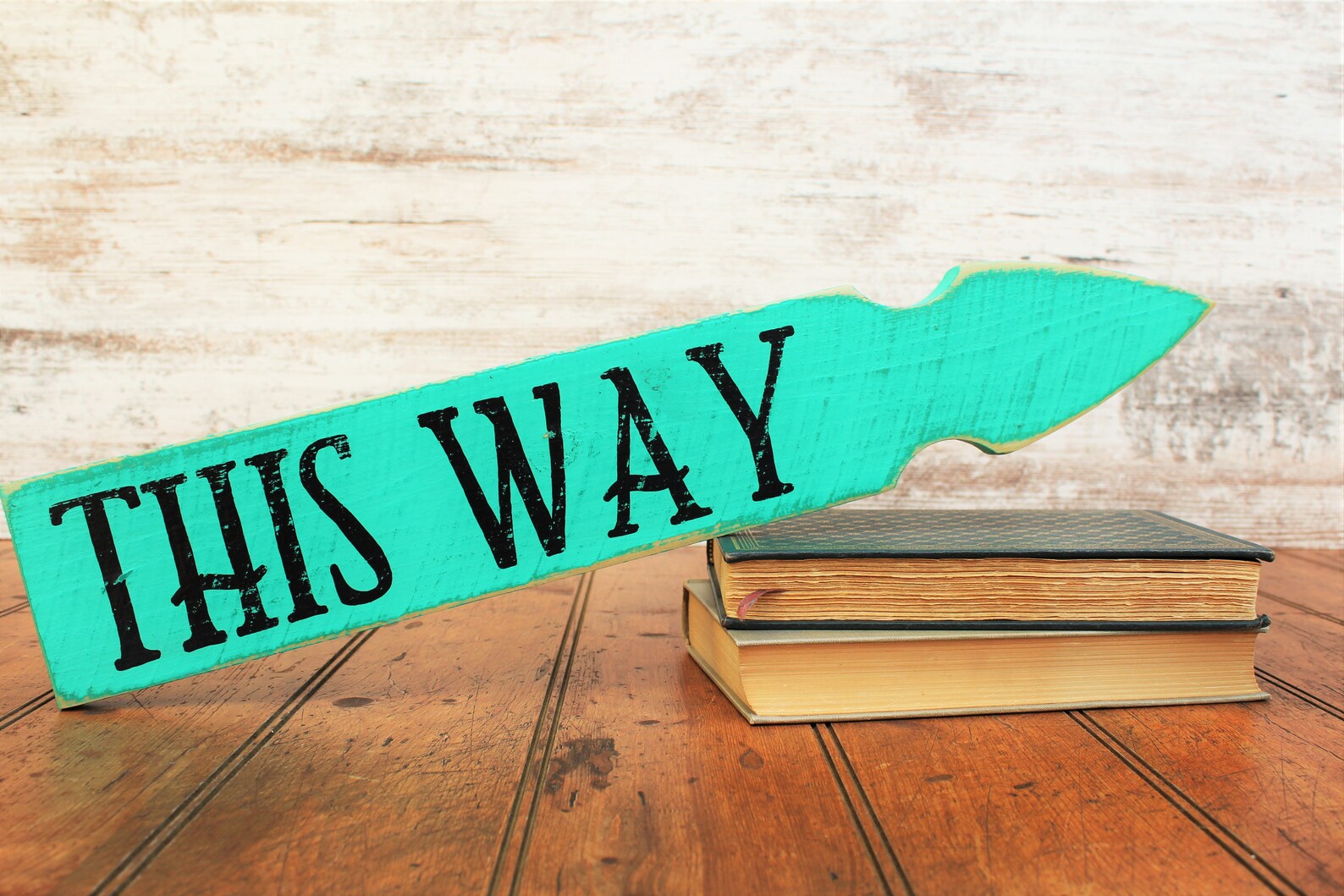 This Way That Way Directional Signs Hand Painted Distressed - Etsy