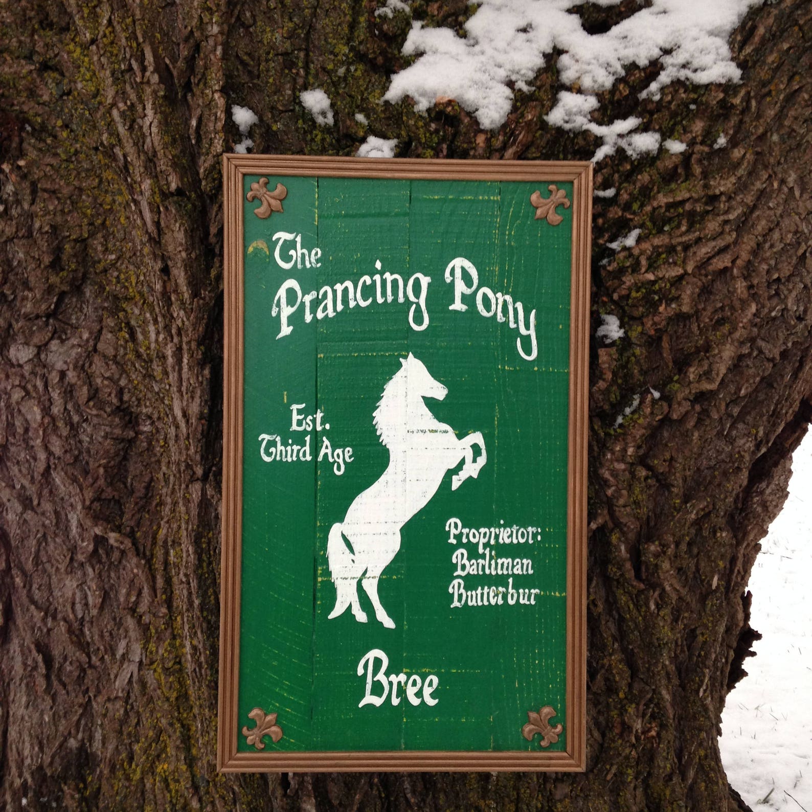 The Prancing Pony Inn Sign Lord of the Rings & The Hobbit | Etsy