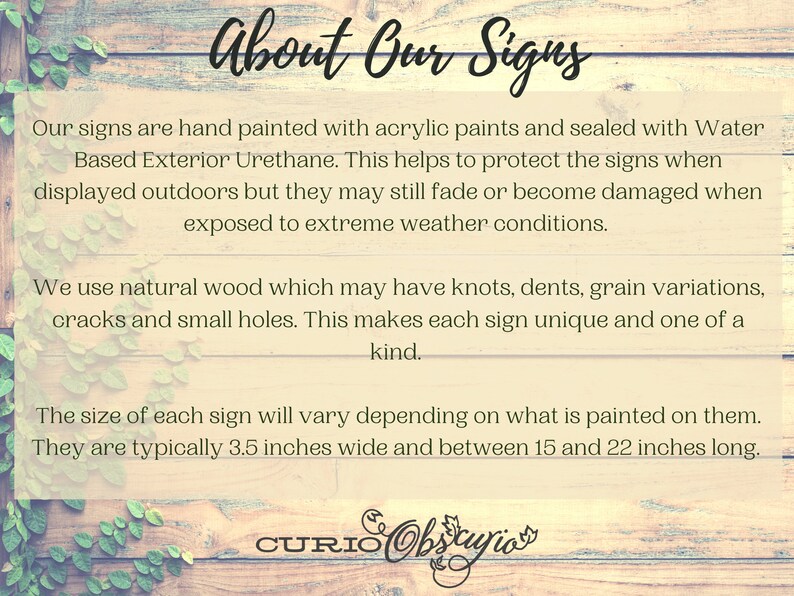 Enchanted Forest Wooden Directional Sign / Hand Painted Distressed Wood ...