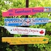 Wooden Signs With City and Distance, Personalized Hand Painted ...