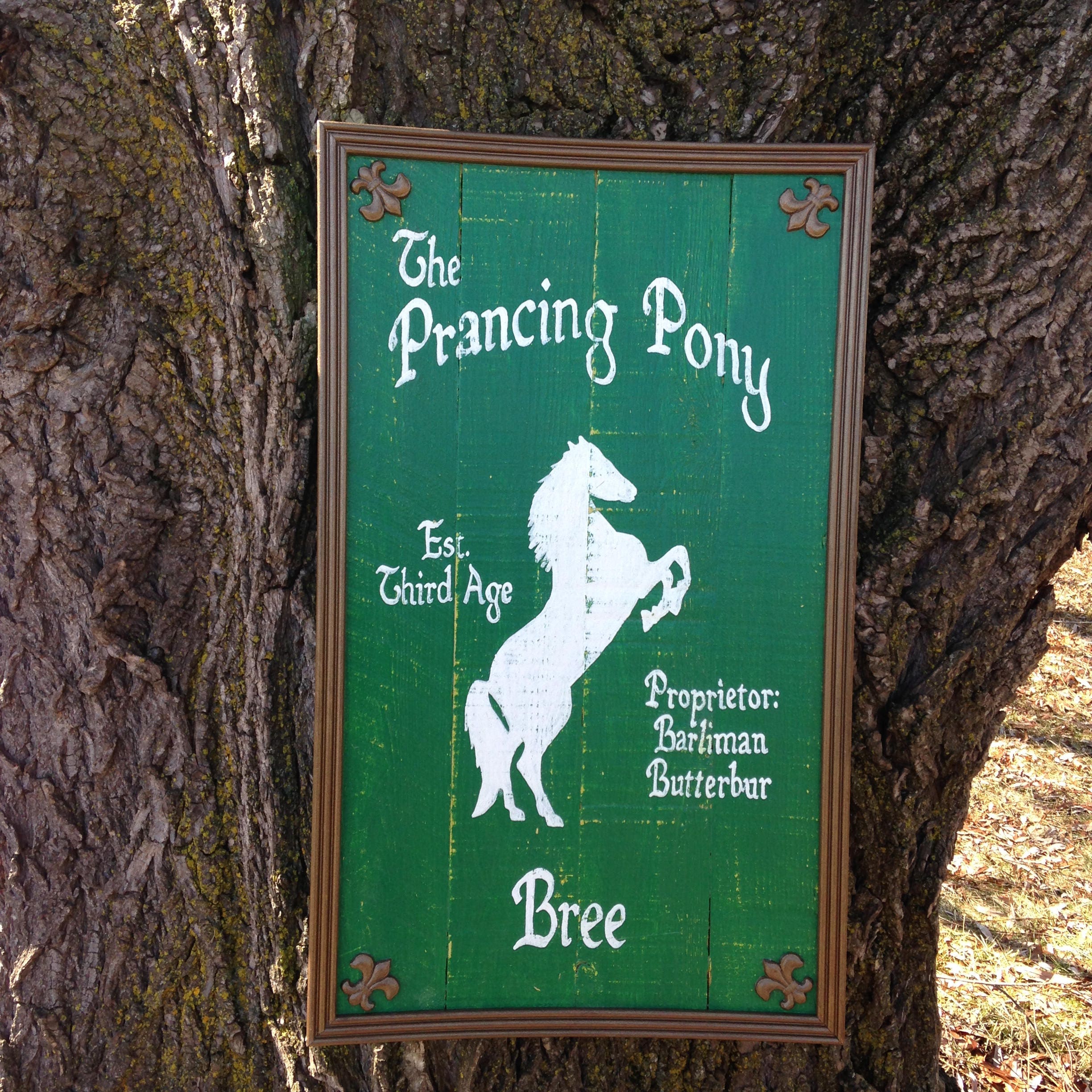 The Prancing Pony Inn Sign Lord of the Rings & The Hobbit | Etsy