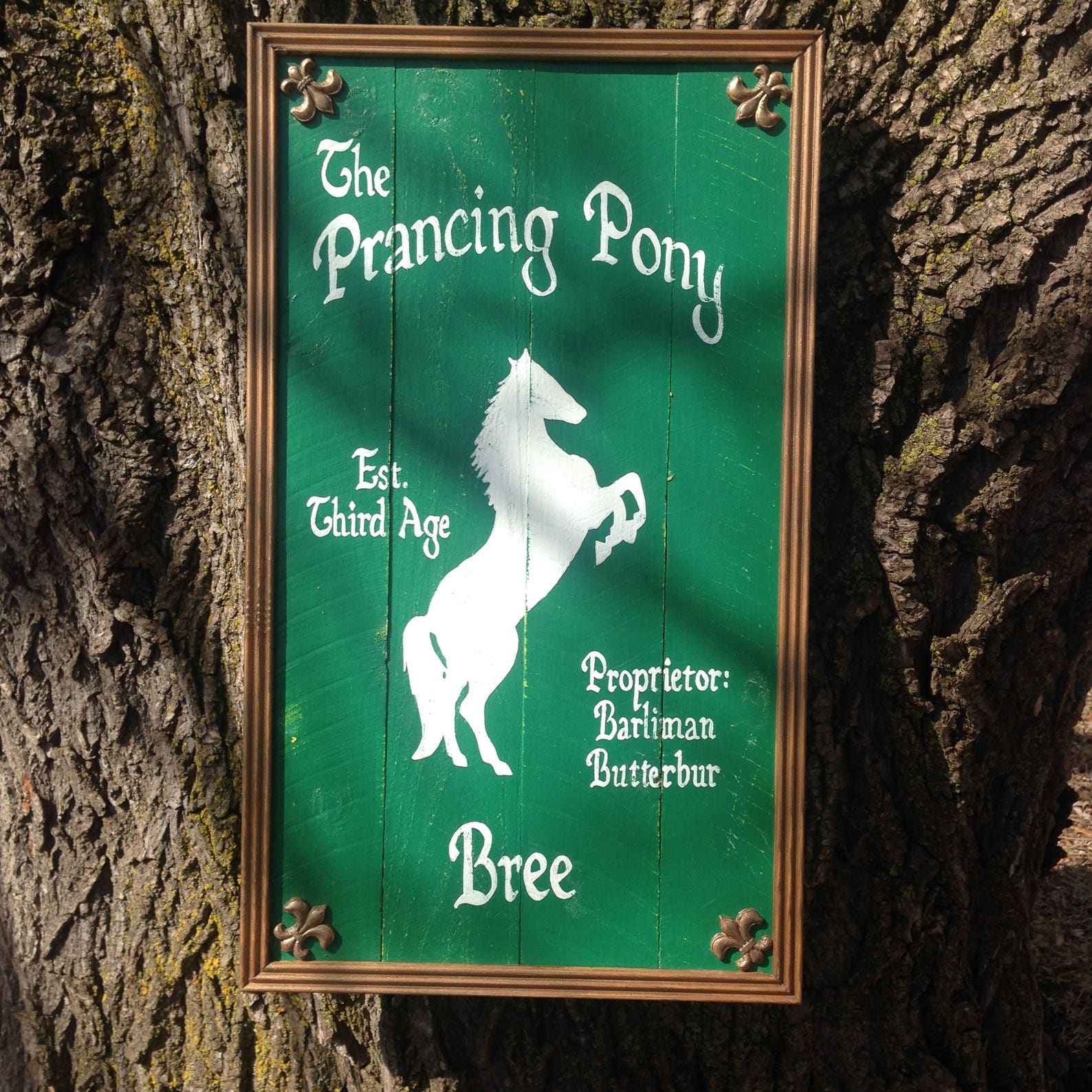 The Prancing Pony Inn Sign Lord of the Rings & The Hobbit | Etsy