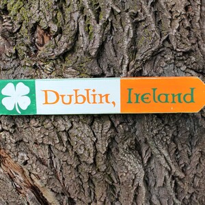 Custom Irish Wooden Directional Sign / Hand Painted Distressed Ireland ...