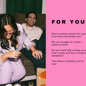 30 Trending and Neon Instagram Post Templates Canva Bold Gen-z ...