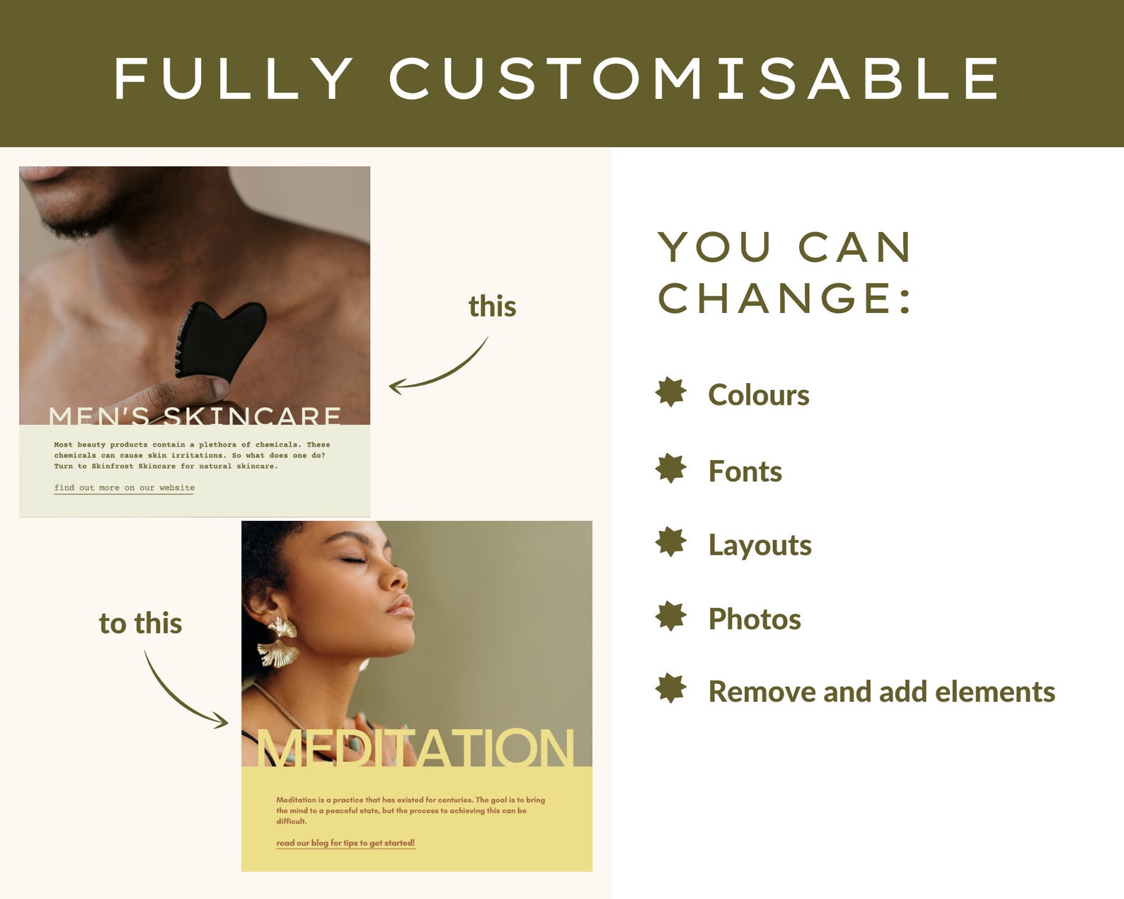 30 Elegant and Minimalist Instagram Post Templates Canva - Etsy