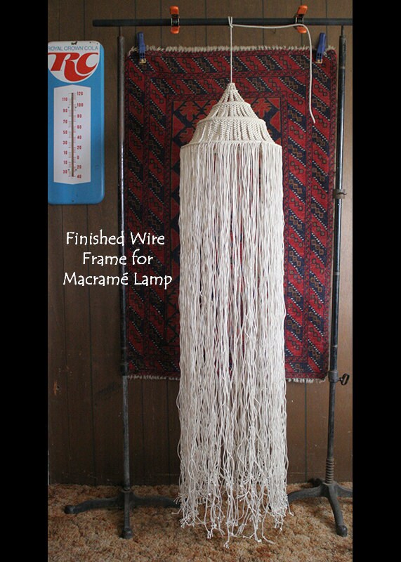 Step by Step: Macramé Lamp Wire Frame. - Etsy