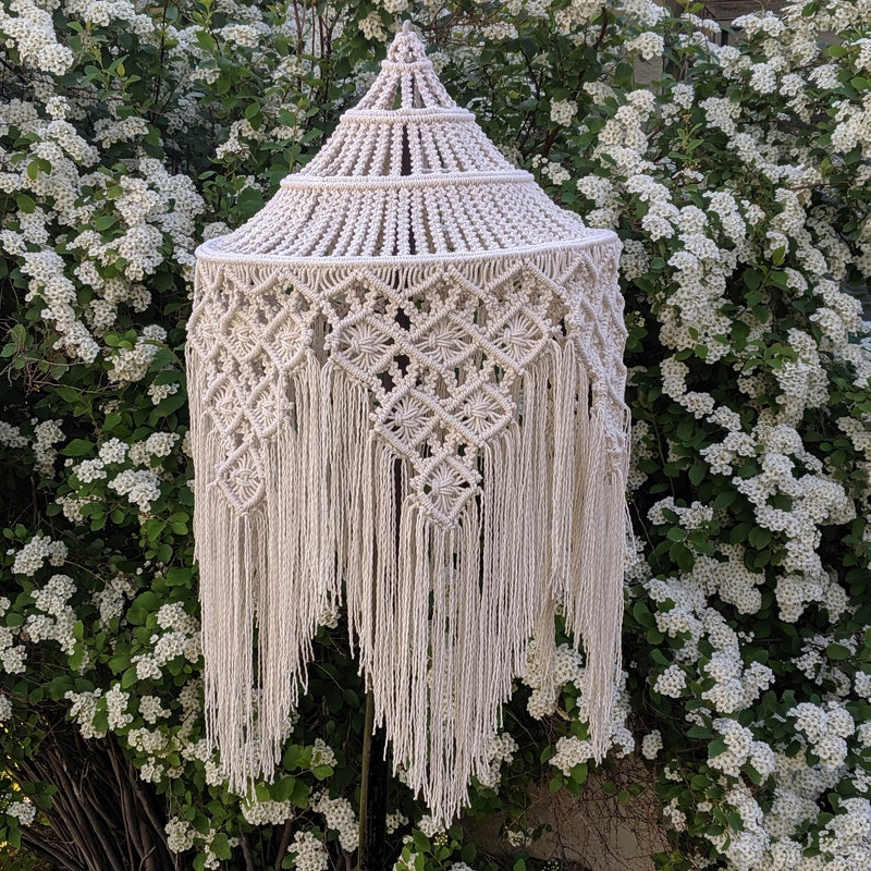 Macrame Lamp - Etsy