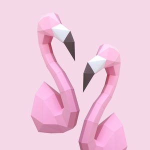 Papercraft Flamingo Kit - Etsy