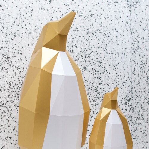 Papercraft XL Penguin Kit - Etsy