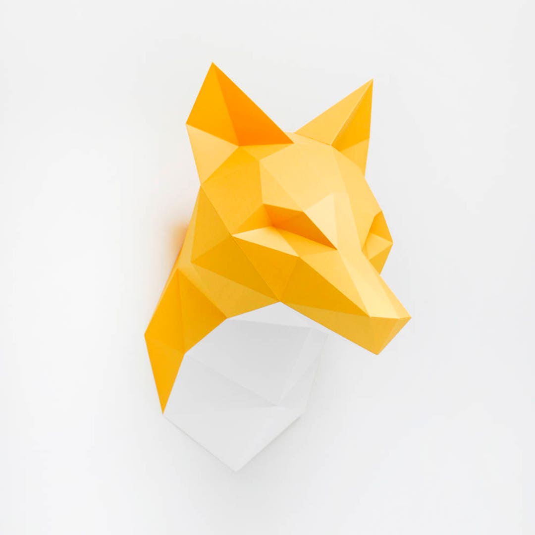 Papercraft Fox Kit - Etsy