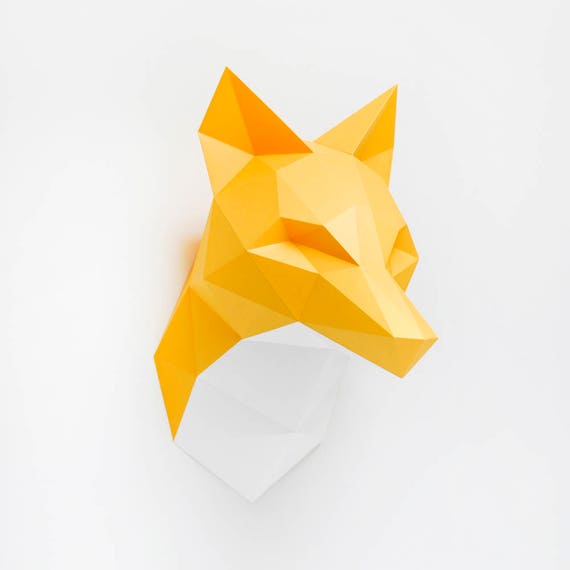 Papercraft Fox Kit | Etsy