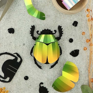 3D Mixed Insects Puzzle Set Beetles - Etsy