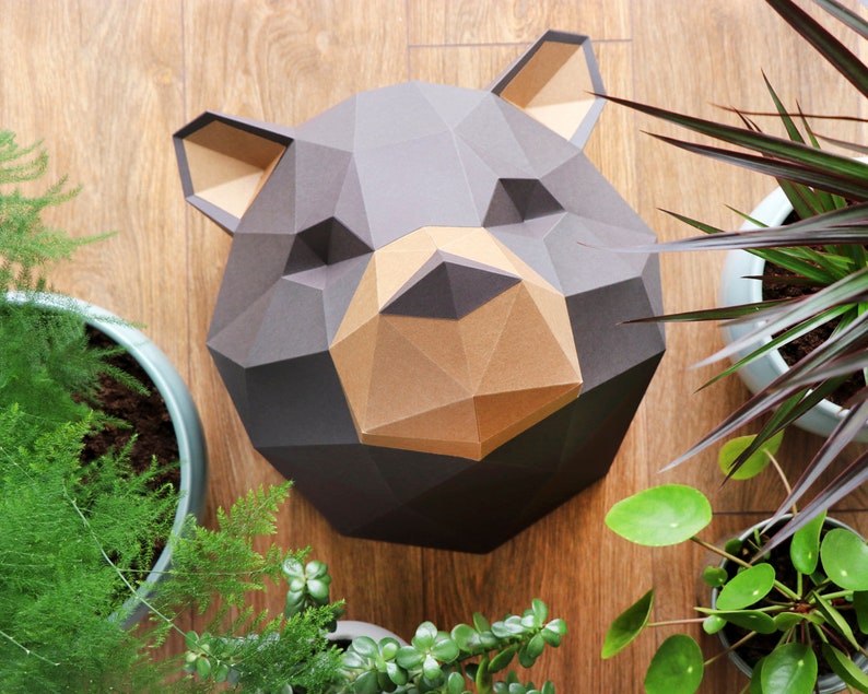 Papercraft Grizzly Kit - Etsy