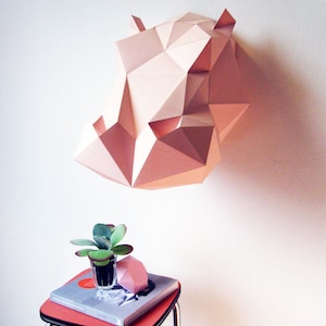 Papercraft Hippo Kit - Etsy