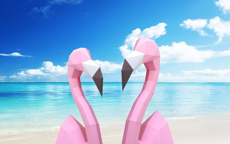 Papercraft Flamingo Kit - Etsy