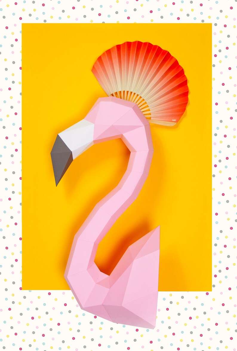 Papercraft Flamingo Kit - Etsy
