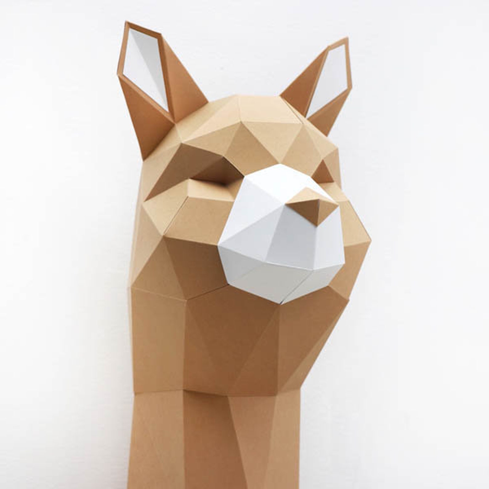 Papercraft Alpaca Kit - Etsy