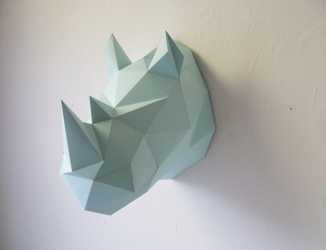 Papercraft Rhino Kit - Etsy