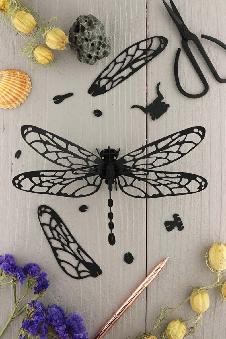 3D Mixed Insects Puzzle Set All Black - Etsy