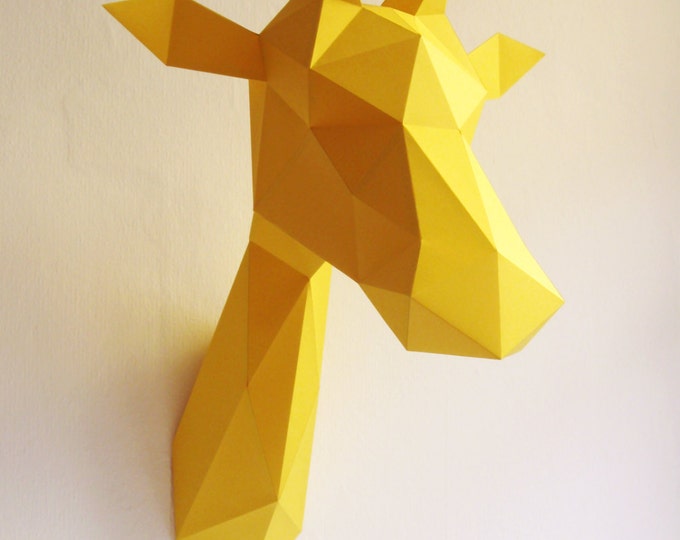 Papercraft Giraffe Kit - Etsy