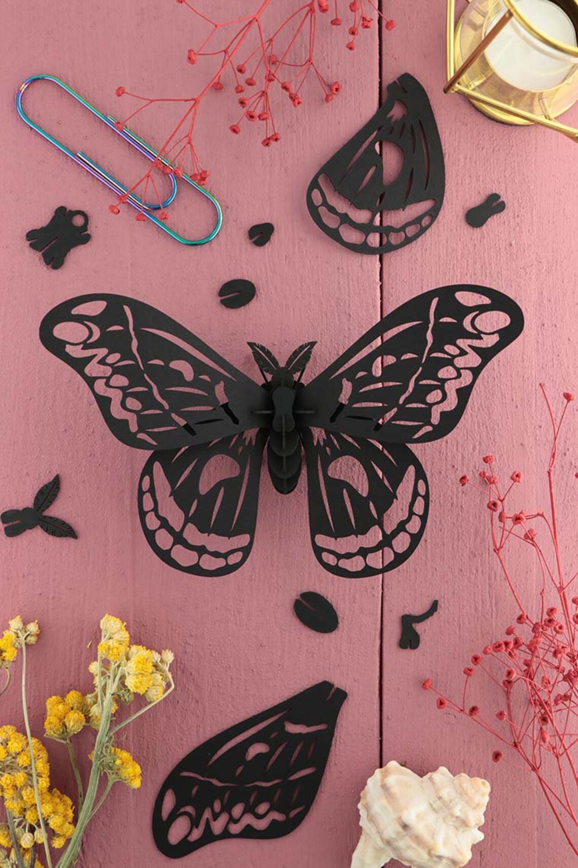 3D Mixed Insects Puzzle Set All Black - Etsy