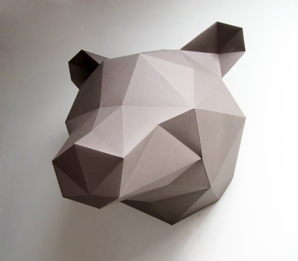 Papercraft Bear Kit - Etsy