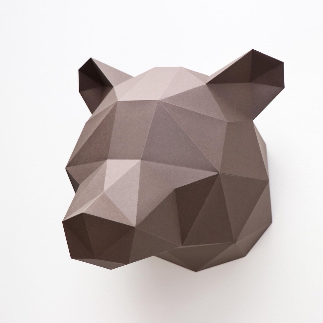 Papercraft Bear Kit - Etsy