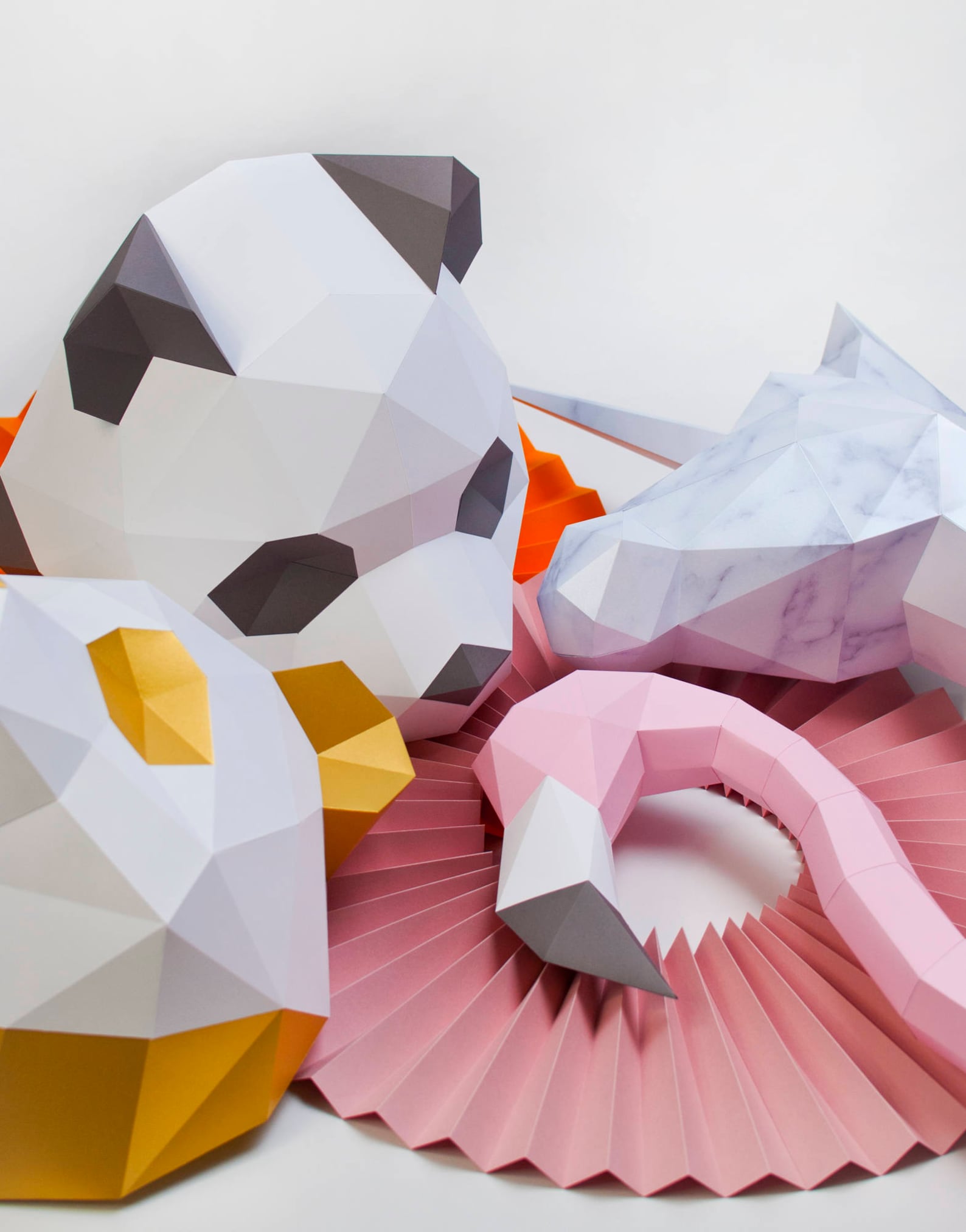 Papercraft Flamingo Kit | Etsy