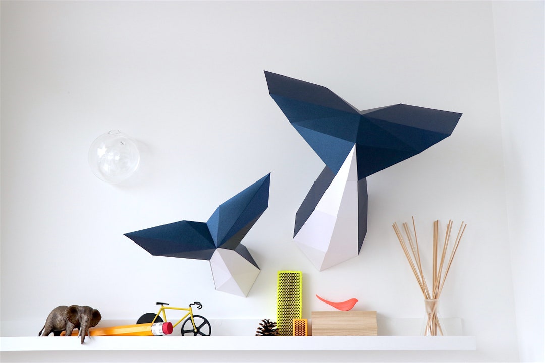 Papercraft Whale Kit - Etsy