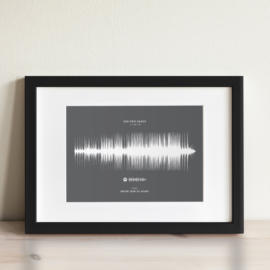 Personalised Sound Wave Print Song Soundwave Poster Framed | Etsy UK