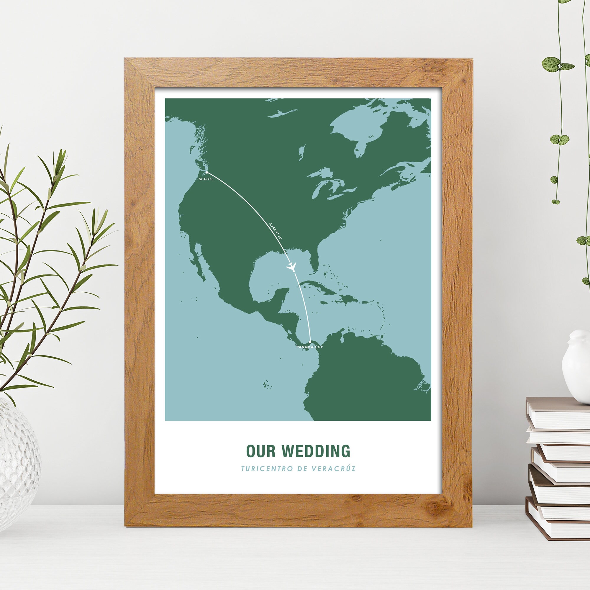 Personalised Route Travel Map Print Custom Map Atlas Poster - Etsy UK