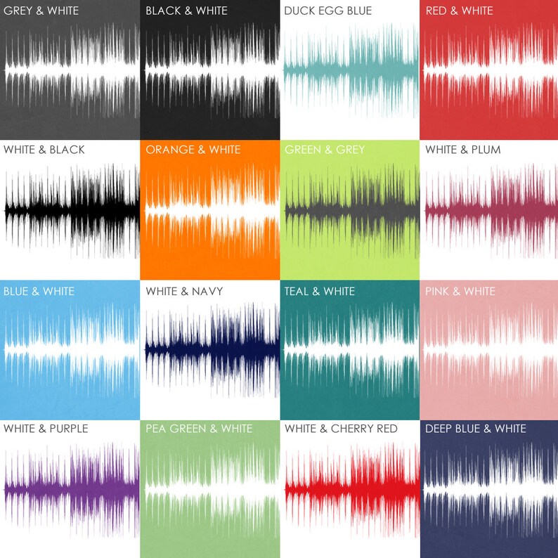 Personalised Sound Wave Print Song Soundwave Poster Framed | Etsy UK