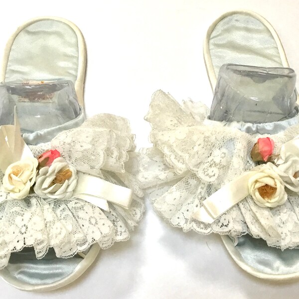 Lace Slippers - Etsy