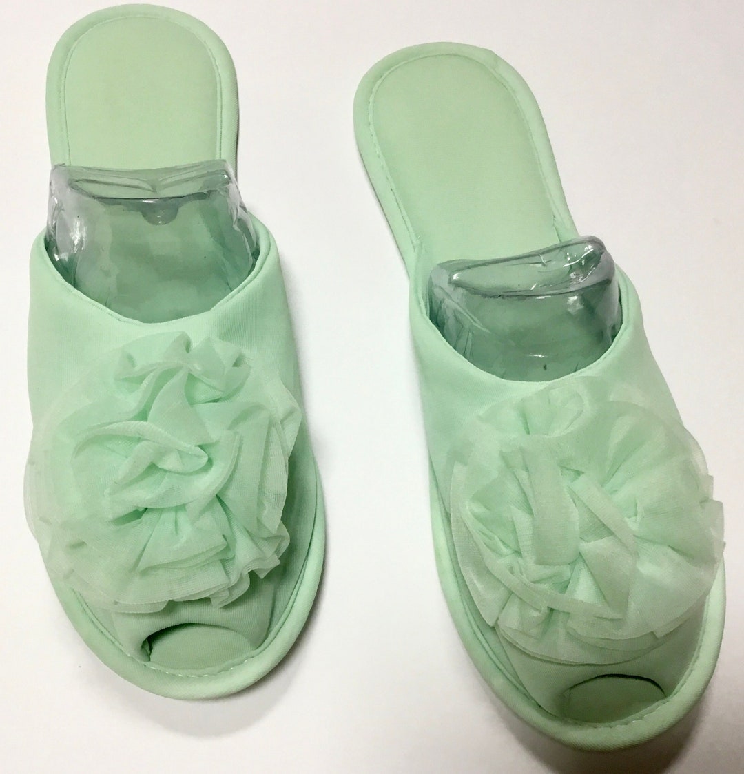 Vintage Madyes Slippers / NOS / Size 8-9 / Retro / Boho / House Shoes ...