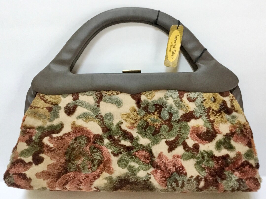 Vintage LG Verdi Carpet Bag / NOS / Top Handle / Retro / Boho / Mid ...