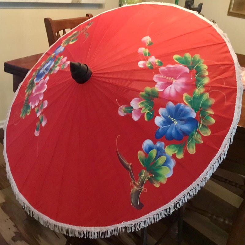 Hand Painted Parasol - Etsy
