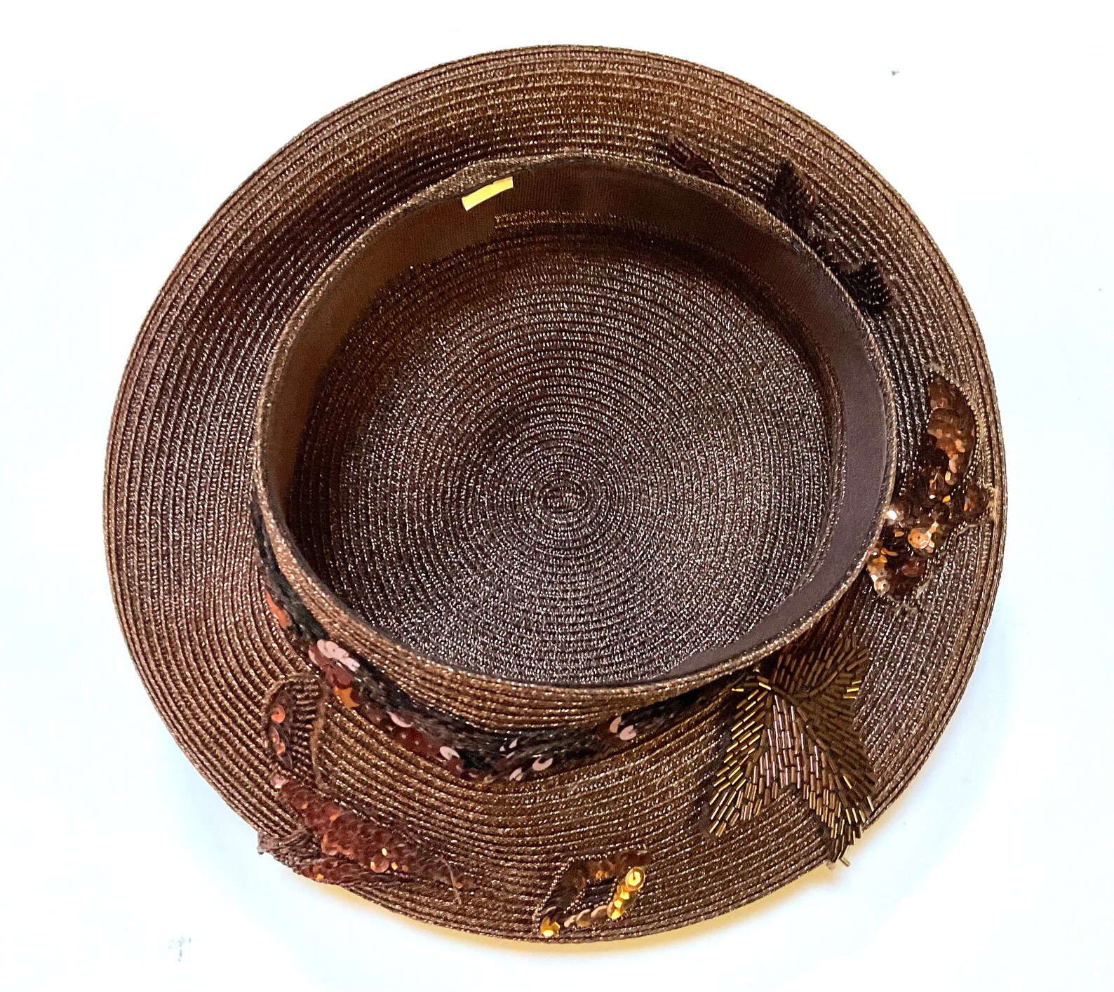 Vintage Sequin Platter Hat / Pancake Hat / Beret / Retro / Boho ...